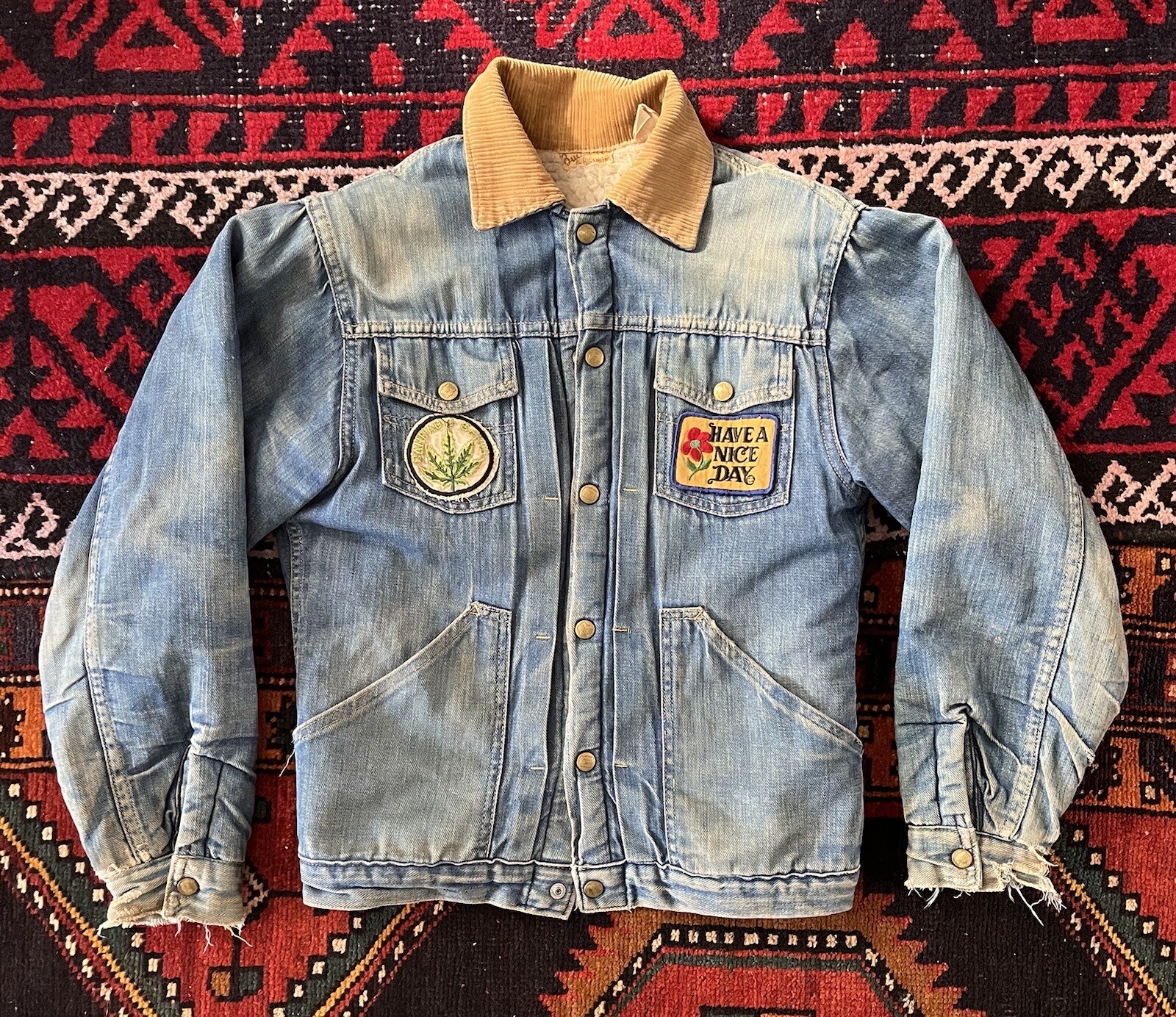 Vintage 50s/60s Buckaroo Denim Sherpa Jacket Custom H… - Gem