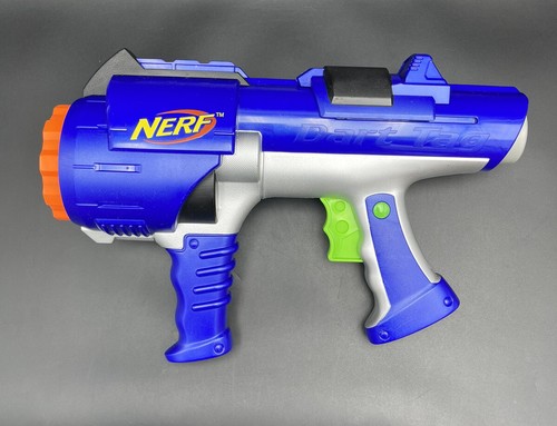 Nerf Dart Tag Hyperfire Gun Blaster Shooter Rotating Barrel Red Blue ...