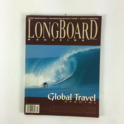 October 1999 Longboard Magazine Global Travel Special Mark Martinson | eBay