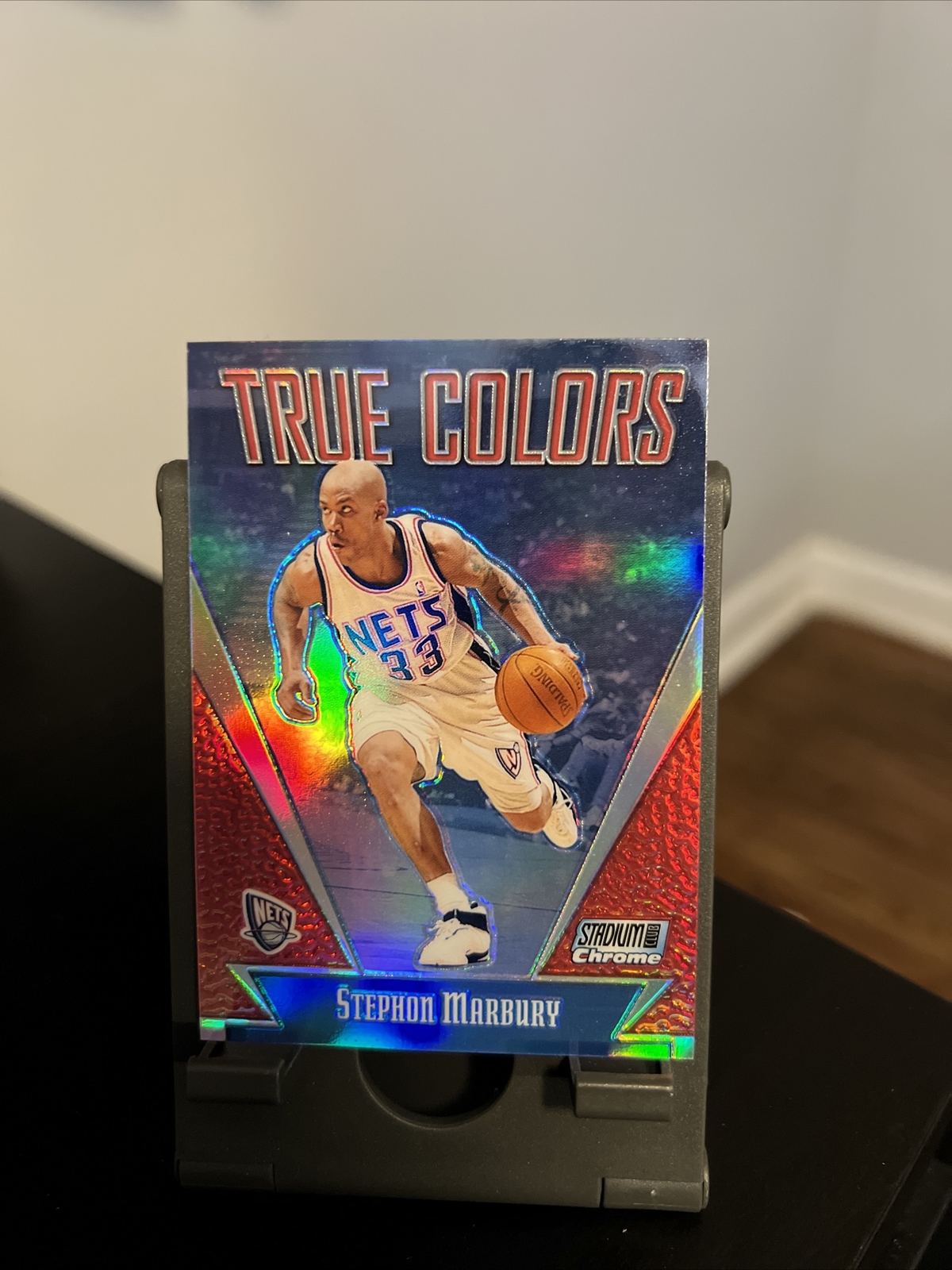 1999-00 Topps Stadium Club Chrome True Colors Refractor Stephon Marbury ...