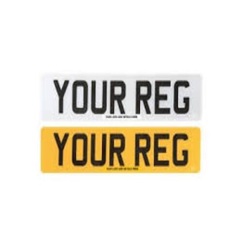 Metal Pressed Number Plates REFLECTIVE x2 Aluminium Embossed Plates car ...