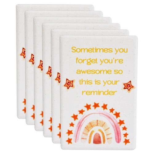 6x LVD Reminder Awesome Ceramic 9cm Fridge Magnet/Magnetic Kitchen ...