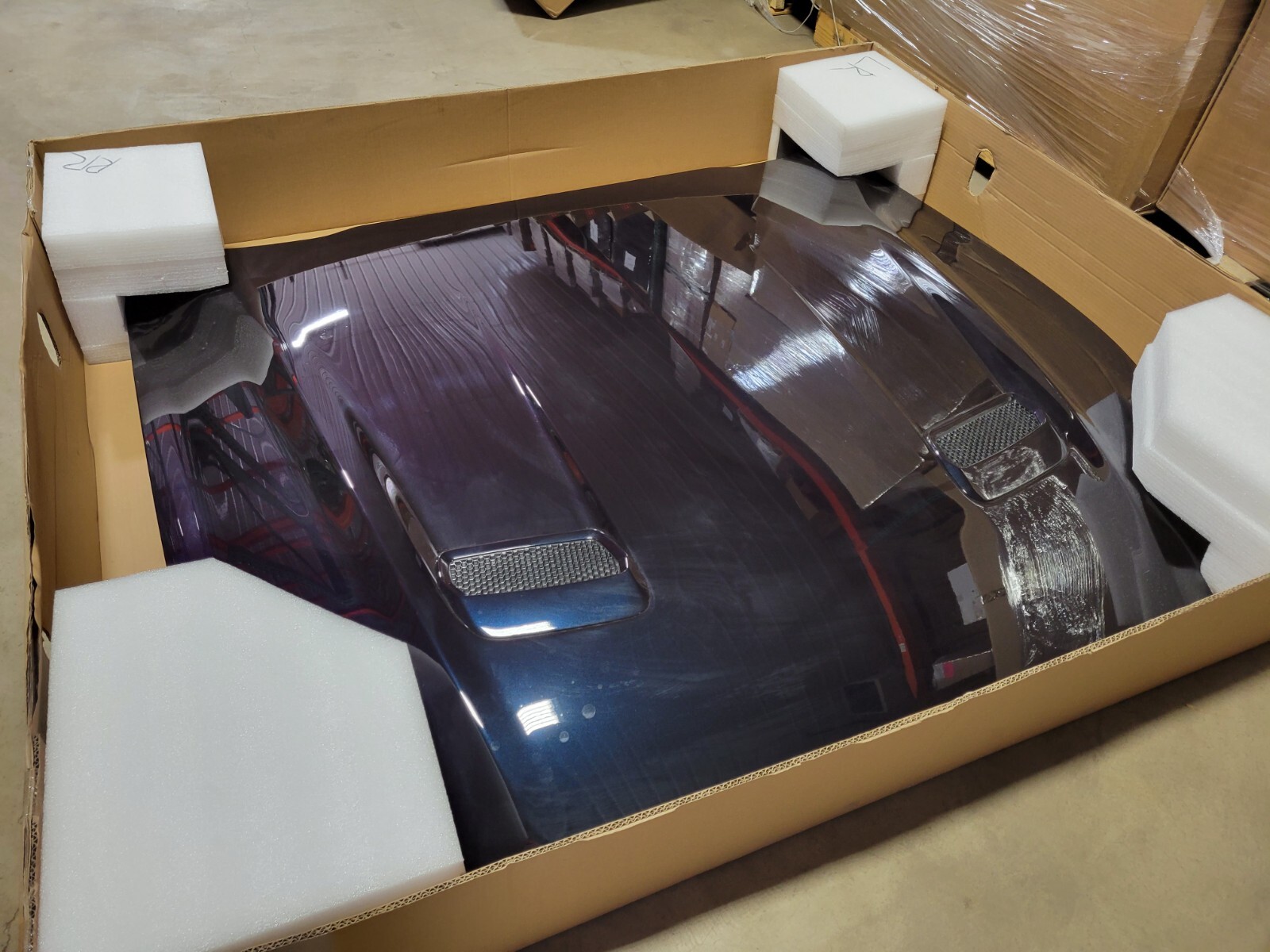 2018-2023 Ford Mustang GT Take Off Original Hood Panel | OIL SLICK BLUE ...