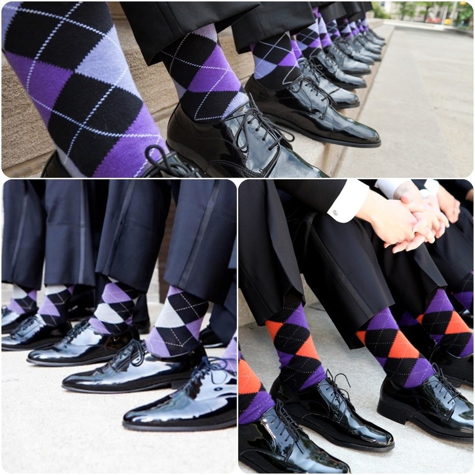 12 PAIRS NEW COTTON MEN LORDS ARGYLE STYLE DRESS SOCKS SIZE 10-13 MULTI ...