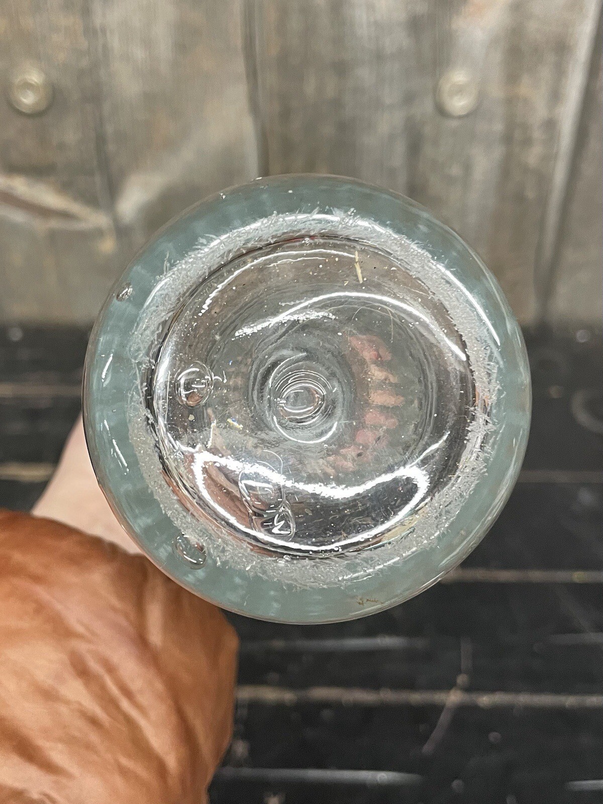 Antique 1920s 1 Qt Tiolene Motor Oil Slim Tall Embossed Clear Glass Jar ...