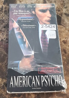 *VHS French Movie American Psycho - Willem Dafoe, Reese Witherspoon (2 ...