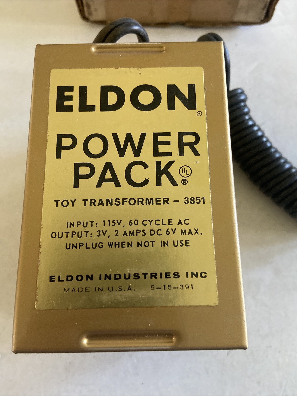 Eldon Scale Slot Car Transformer Power Pack #3851- 6 Volt Power Pack | eBay