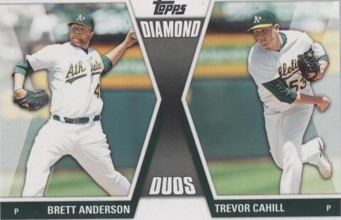 2011 Topps Update Series - Diamond Duos Trevor Cahill, Brett Anderson # ...