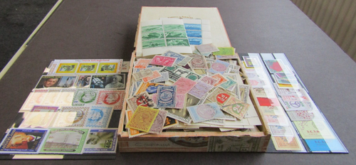 VINTAGE CINDERELLA/BACK OF BOOK COLLECTION IN OLD CIGAR BOX - 1500 ...