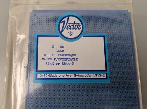 Vector 3662 DIP Plugboard for 44 Conn Card Slot Bus 0.156" Spacing | eBay