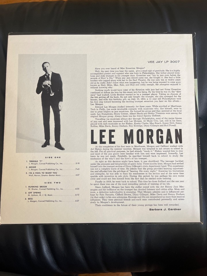 Here's Lee Morgan Vee Jay LP 3007 Vinyl LP Stereo NM | eBay