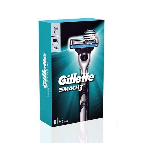 Gillette Mach 3 Razor | Handle with 1 Refill Cartidge | FREE SHIPPING ...
