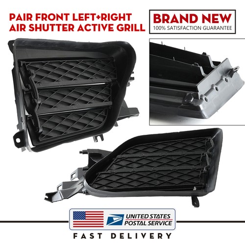 Front Bumper Air Shutter Active Grill Left & Side For 2016-2020 Tesla S ...