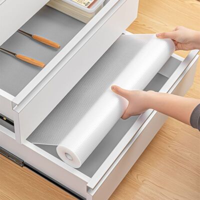 5M Anti-Slip Grip Mat Roll Rubber Shelf Drawer Liner Table Kitchen ...