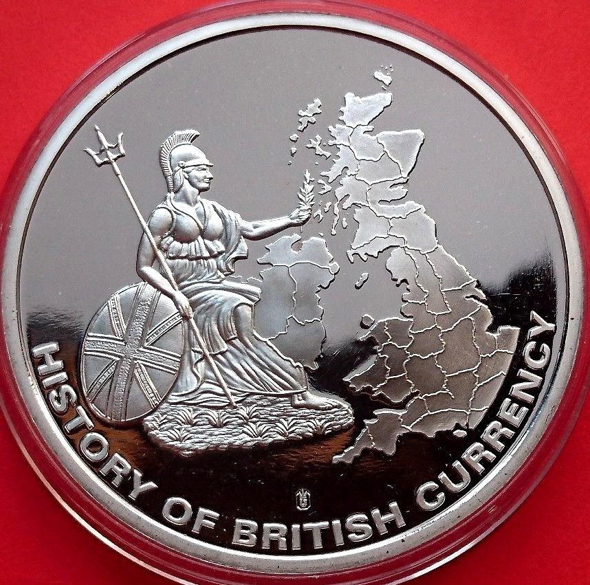 2006 History of Currency Inlay Medal with Gold Plated 1939 Farthing ...