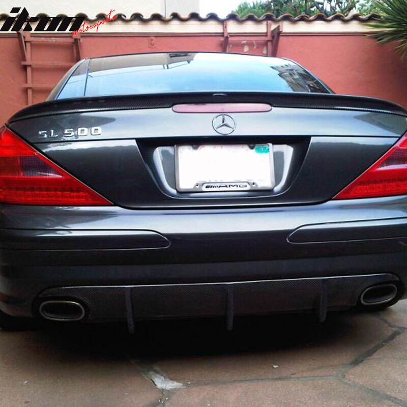 Fits 03-11 Benz R230 SL-Class AMG Style Rear Trunk Spoiler Lip Painted ...