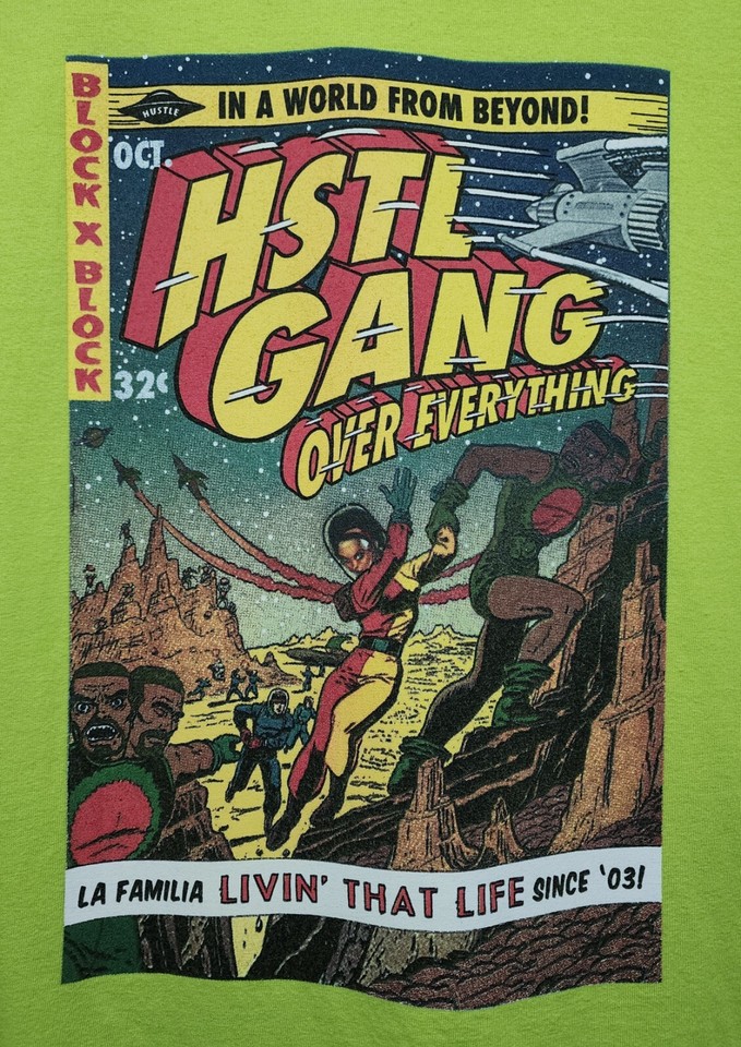 Hustle Gang T-shirt Mens Large Comic Book Cover Hstl Gang Over ...
