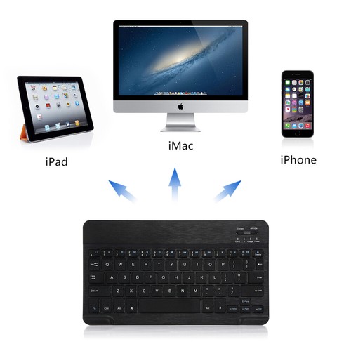 QWERTY Wireless Bluetooth Backlit Keyboard For Apple iPad Android Windows Tablet | eBay