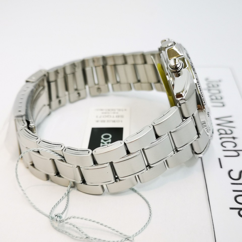 SEIKO SPIRIT SBTQ071 Blue Silver Chronograph Men's Watch New in Box | eBay