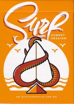 SEALED - Surf V2 Sunset Edition Playing Cards Riffle Shuffle USPCC ...