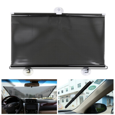 Retractable Car Auto Window Sun Shade Visor Windshield Roller Blind ...