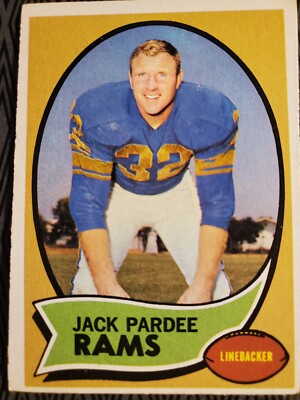 1970 Topps - #68 Jack Pardee Rams NFL Trading Card | eBay