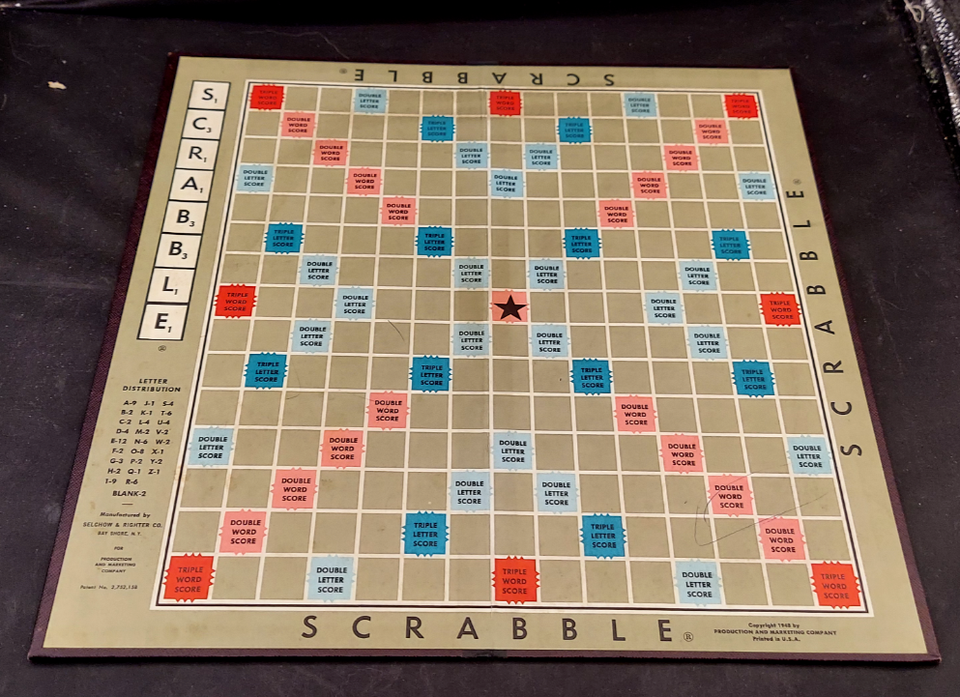 1953 Scrabble Complete Board Game Vintage Selchow and Righter Co Made in USA | eBay