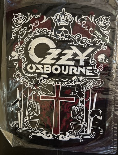 Ozzy Osbourne Large Patch Crown Skull Hard Rock Embroidered Iron On 11.6"x14.6" | eBay