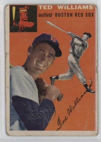 1954 Topps Ted Williams (White Back) #1 HOF | eBay