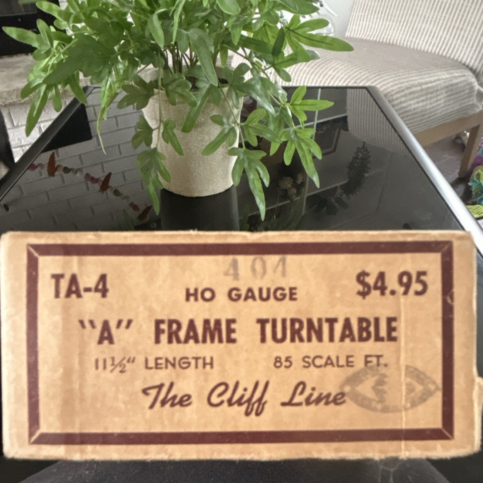 The Cliff Line HO Gauge A Frame Turntable Kit TA-4 11.5" Wood Metal ...