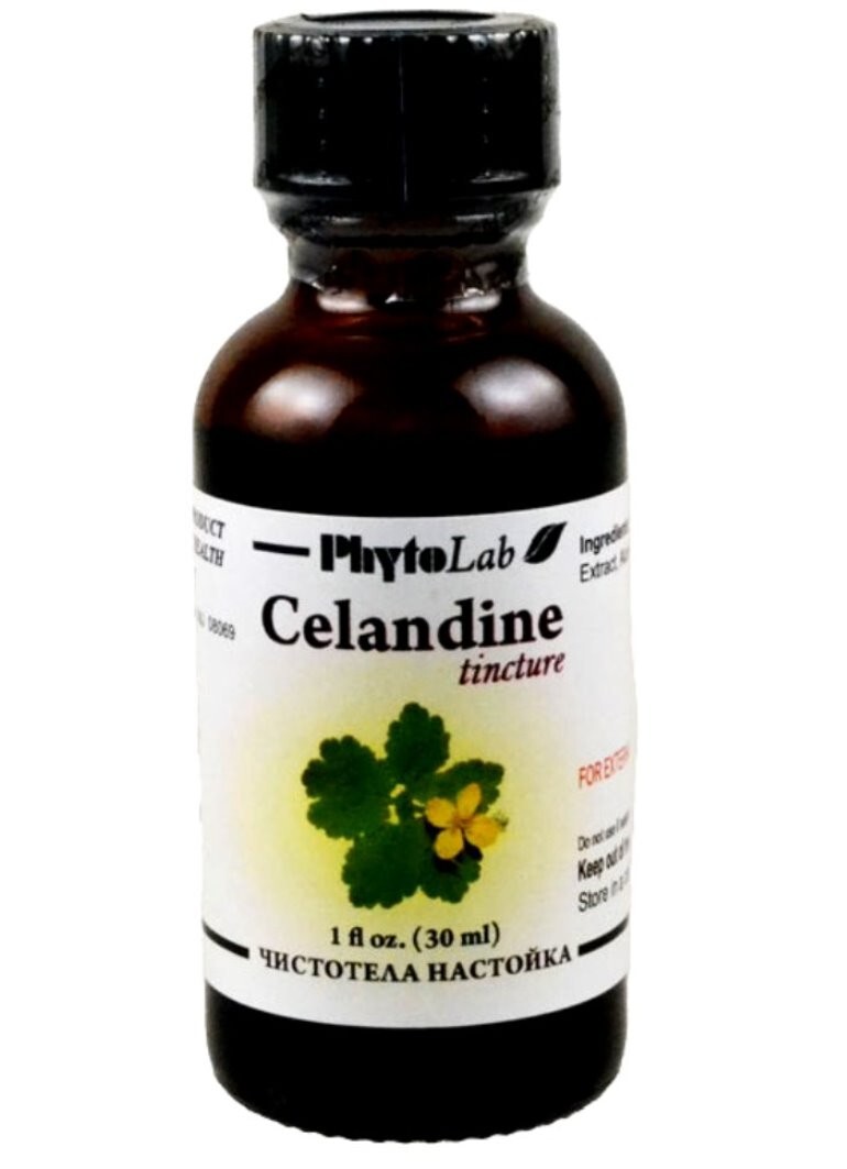 Celandine Tincture 1 fl oz 30 ml Natural Celandine Extract настойка ...