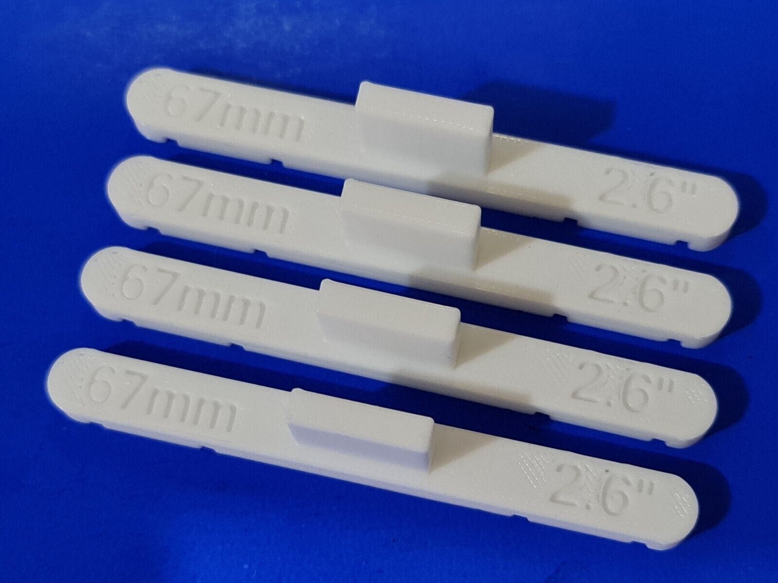 New 4 Pack White 67mm OO/HO Gauge Parallel Track Tools Model Railway ...