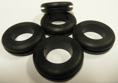 7/16" Rubber Grommet Wire Firewall Bulkhead Bushing Qty 5 Mil Spec ...
