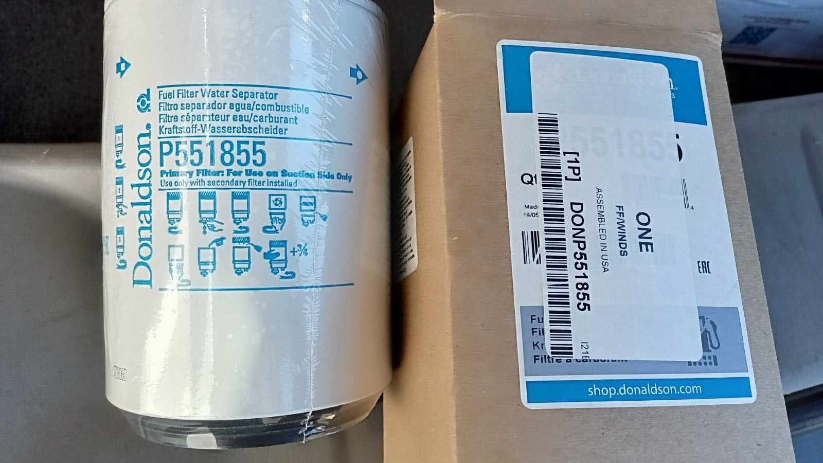 DONALDSON P551855 - Fuel filter cross reference