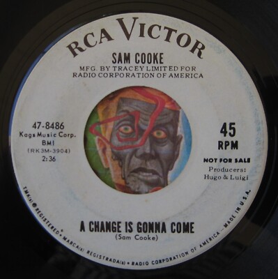 HEAR Sam Cooke 45 A Change Is Gonna Come / Shake RCA R&B soul EX | eBay ...