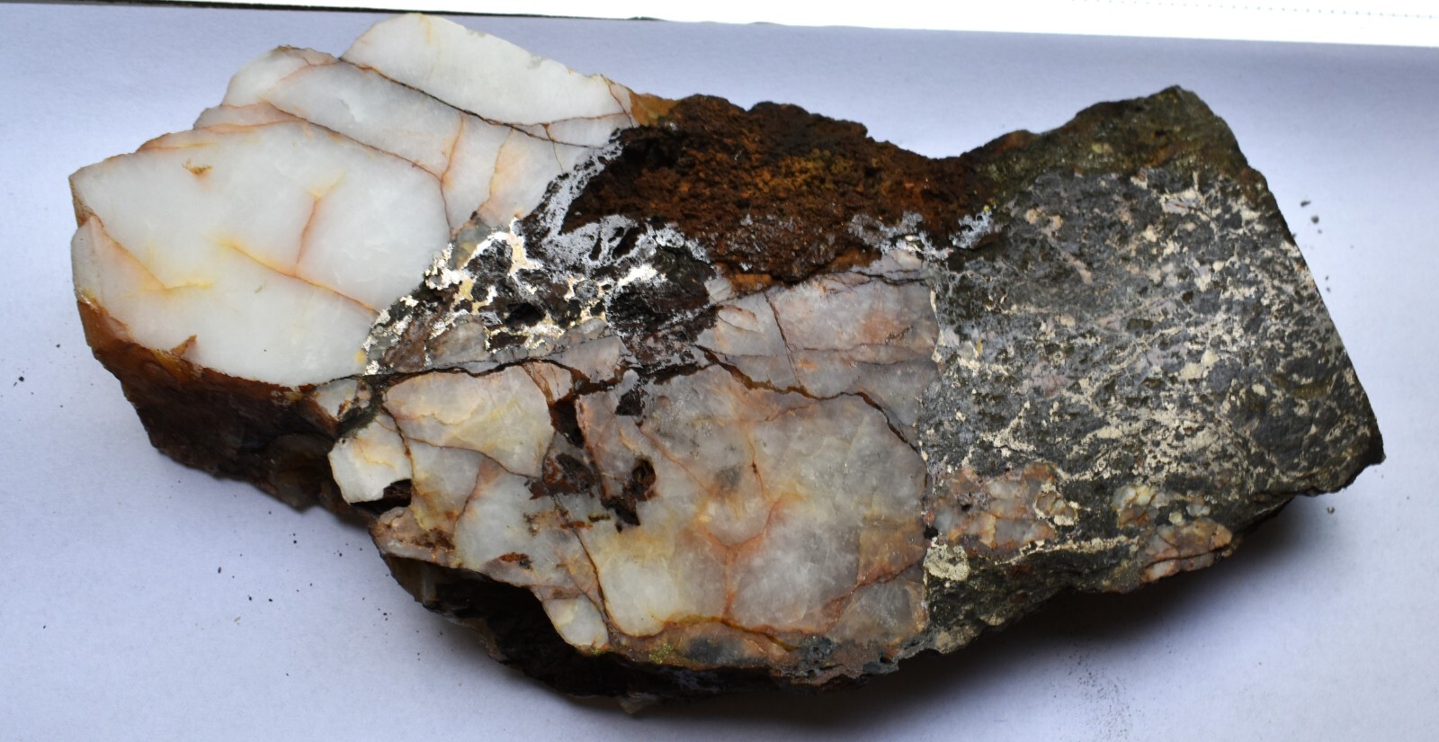 Gold Platinum Silver Ore Quartz 1800s Ore Knob Copper Mine North ...