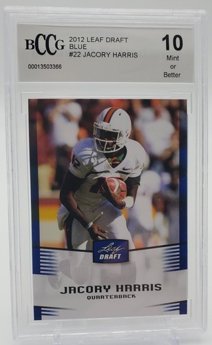 2012 Leaf Draft Blue Jacoby Harris Card #22 BCCG 10 (BGS) Mint or Better | eBay