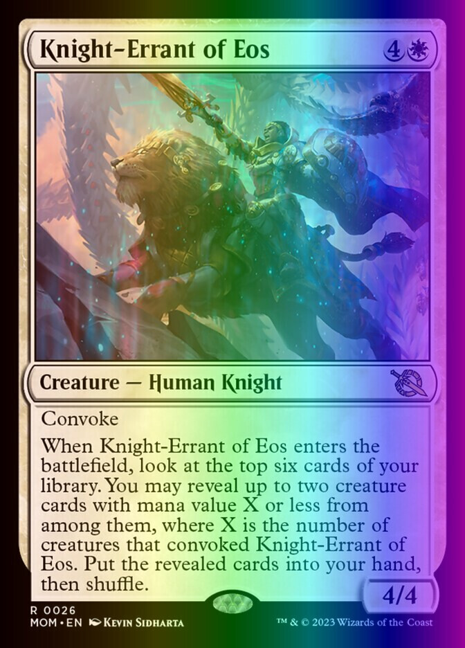 MTG Knight-Errant of Eos (26/548) March of the Machine LP FOIL | eBay