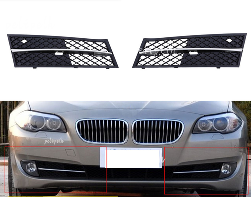 L&R Front Bumper Side Cover Grille For 2011-13 BMW 5 Series F10 F11 528 ...