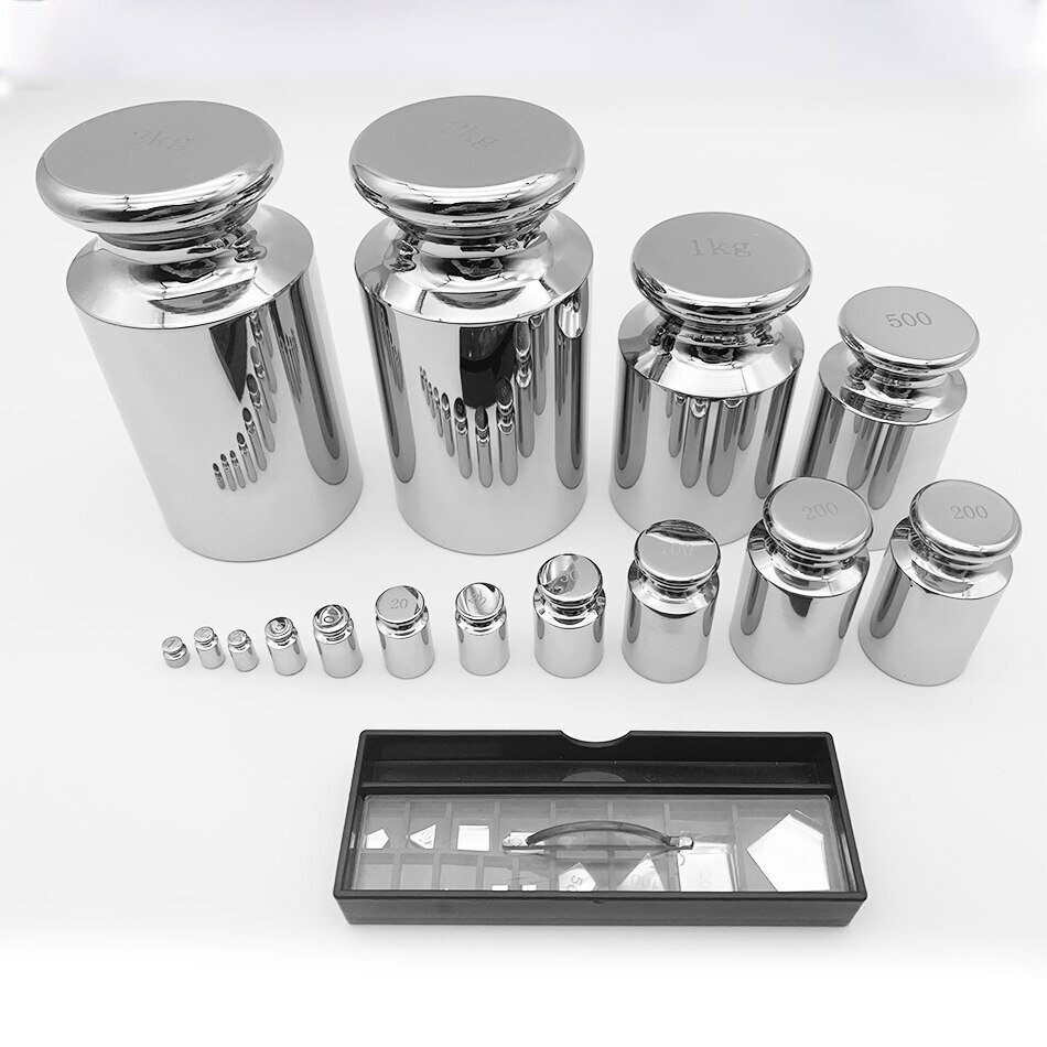 F1 Grade 27pcs 1mg-2kg Scale Calibration Weights Kit Set New SUS 304 ...