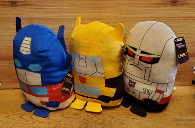 Pod Pals Transformers Plush Lot Optimus Prime Bumblebee Megatron 2022 ...