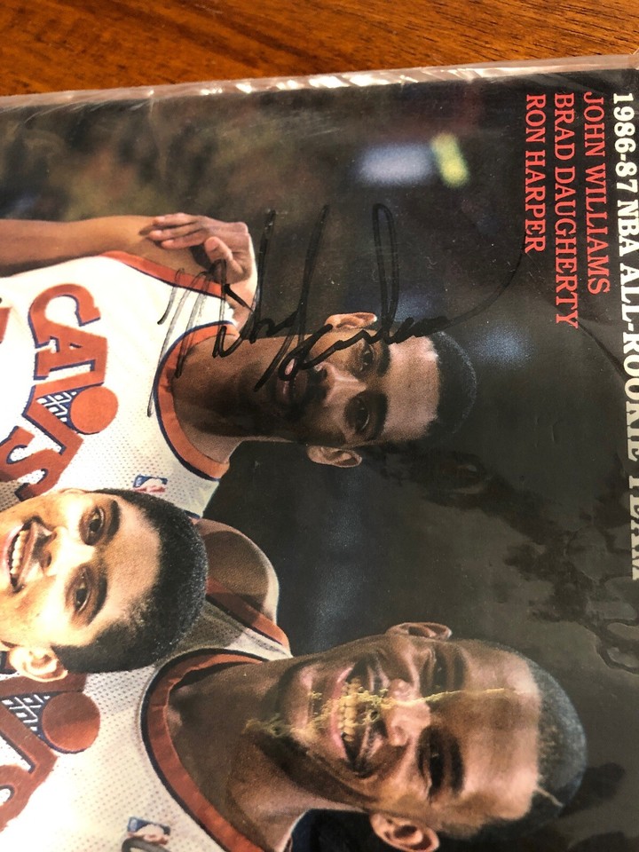 Vintage 80’s NBA Cleveland Cavs Hoop Program Autographed Nance Harper ...