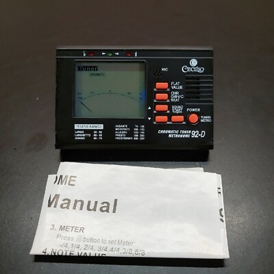 Cecilio 92-D Chromatic String Tuner + Metronome All in One Instrument ...