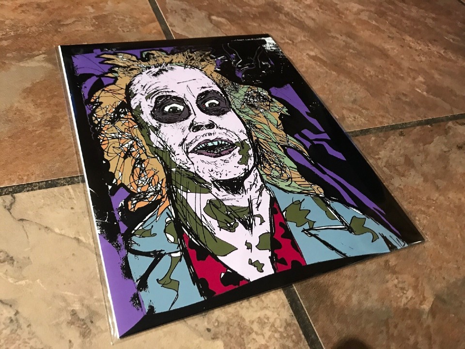 Beetlejuice Michael Keaton 8x10 Pop Art Print Tim Burton Ghost Film ...