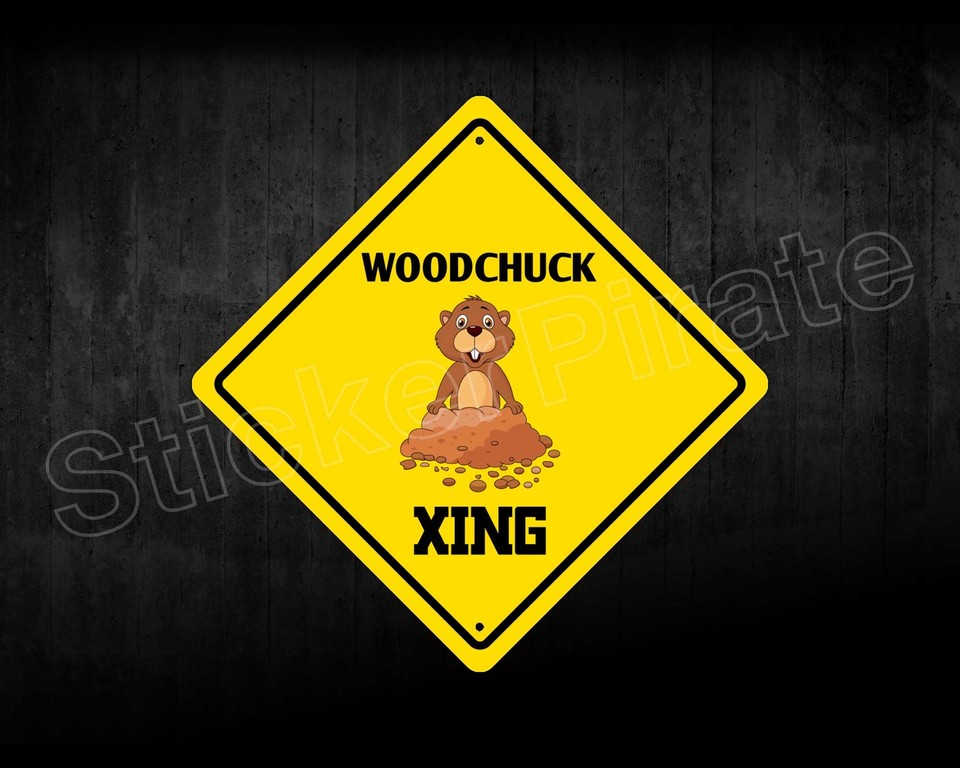 *Aluminum* Woodchuck Crossing Funny Metal Novelty Sign 12"x12" | eBay