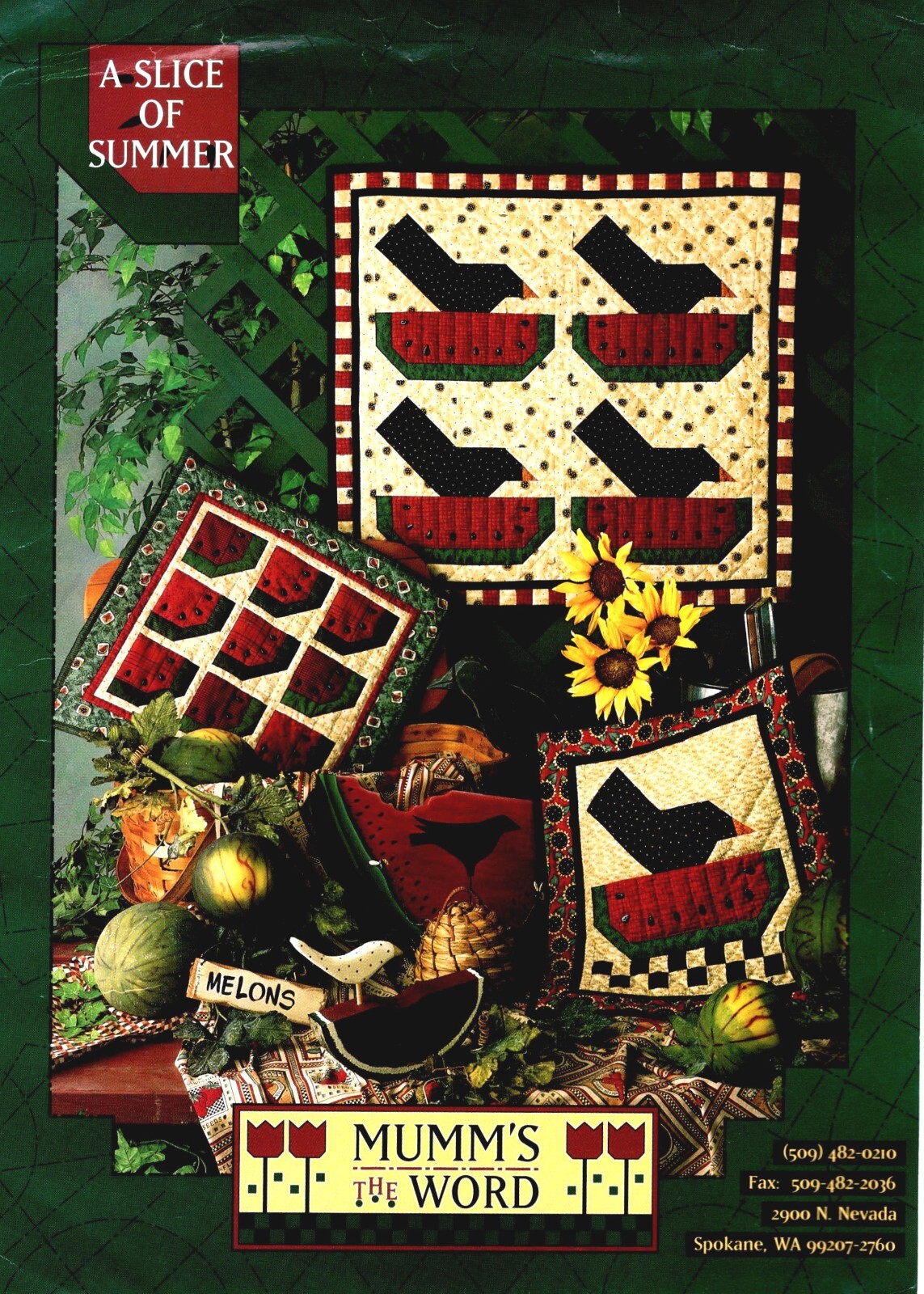 A Slice of Summer Wall Quilt Pattern by Mumm's the Word, Debbie Mumm QP ...