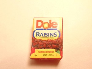 Small older Dole Raisins cardboard box | eBay