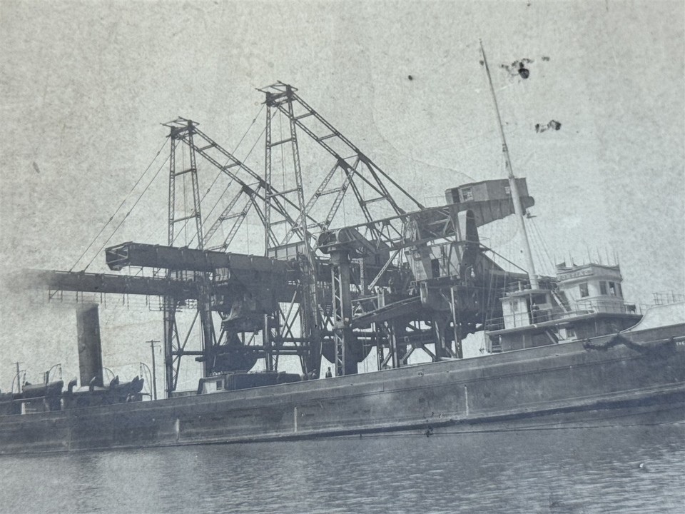 Antique ~1900 Photo PONTIAC Great Lakes Freighter Ship Cleveland Cliffs ...
