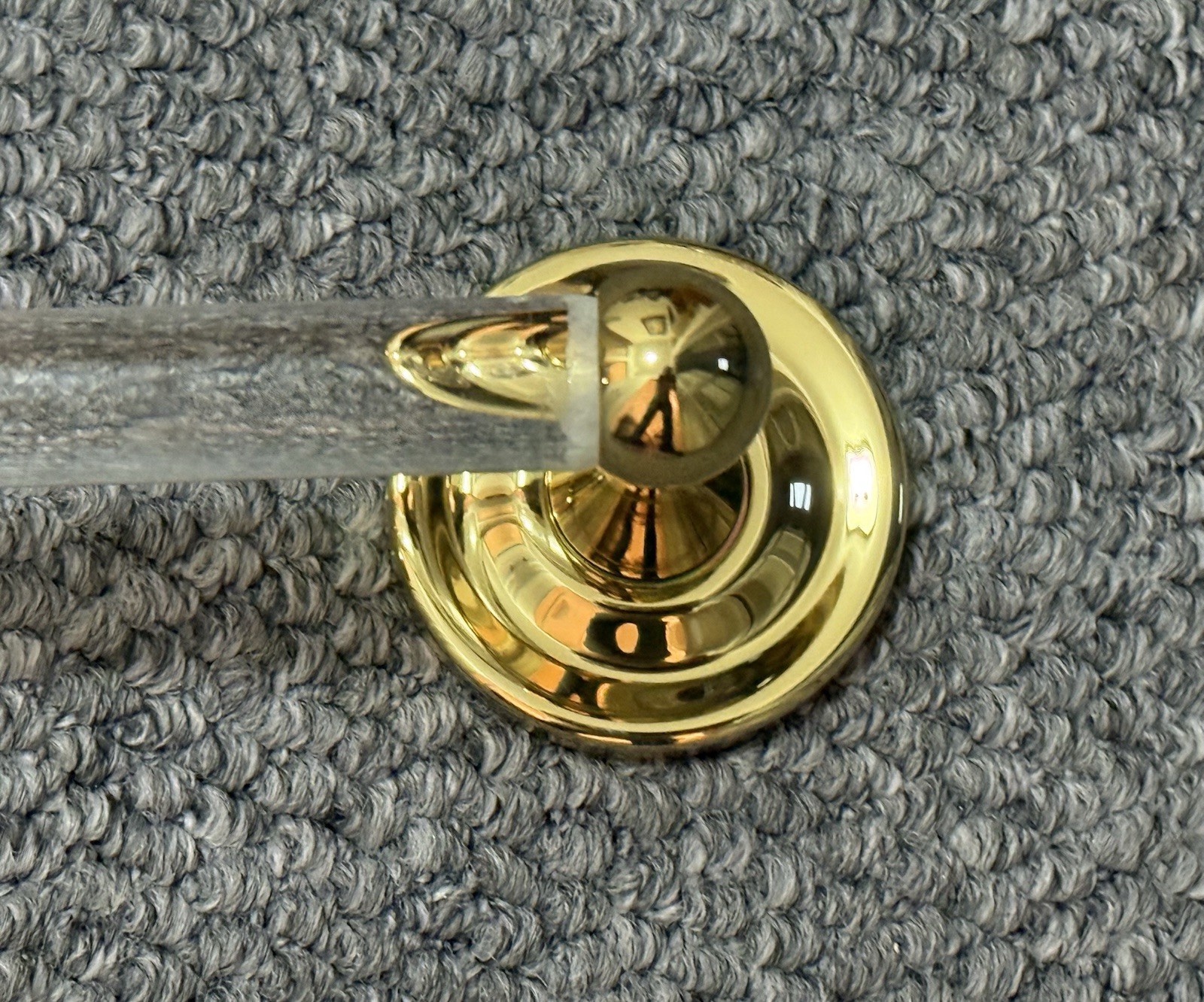 3/4” Thick Vintage Glass Towel Bar Rod With Solid Brass Ends - 30” Long ...