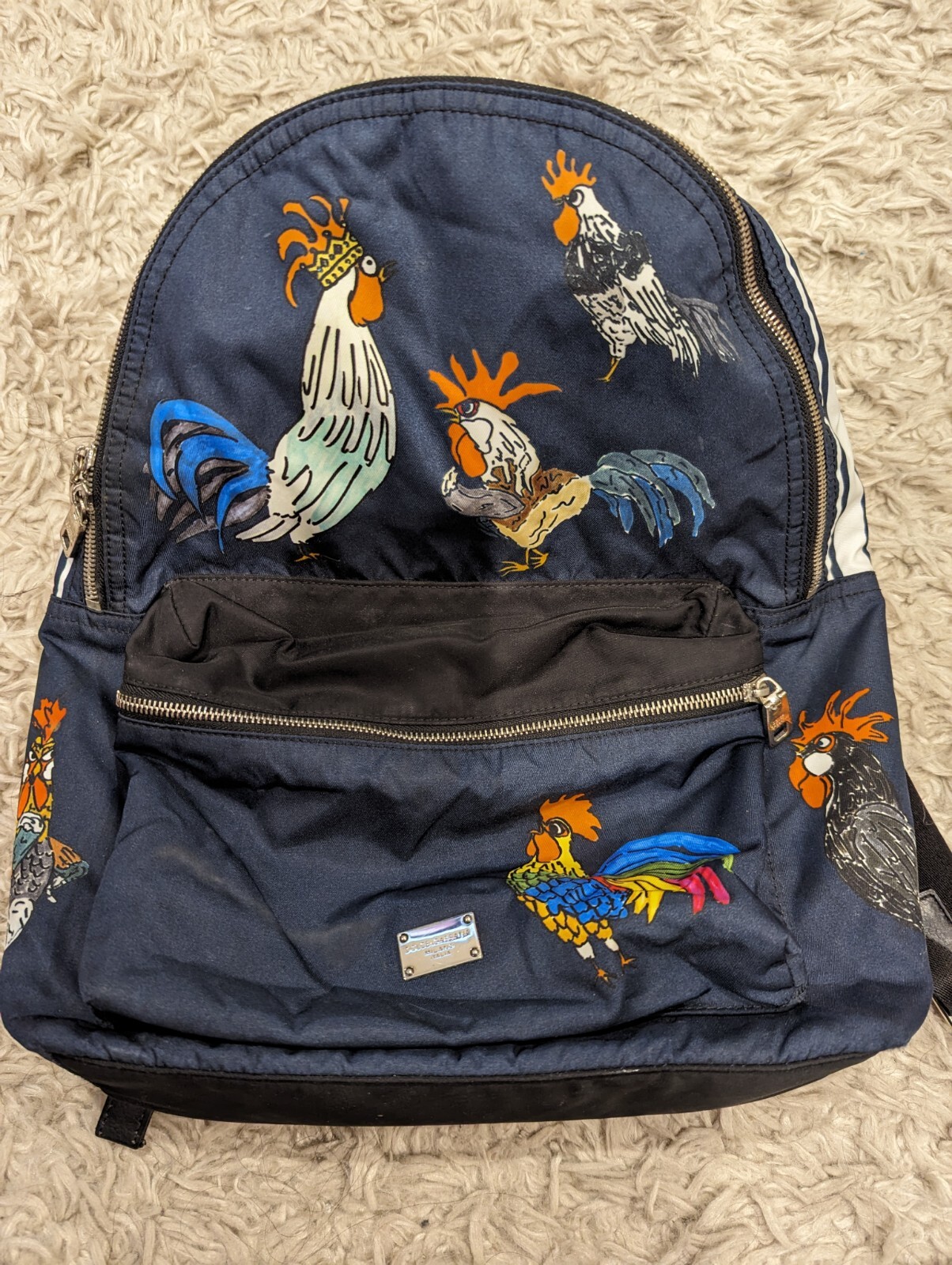 Dolce Gabbana Volcano Rooster Backpack Preowned - Gem